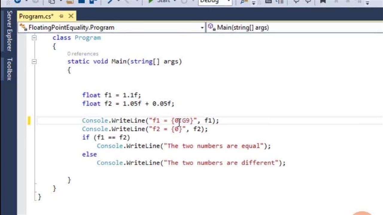 Math for Programmers - 05.Floating Point Numbers - 10.Equality Comparisons - نماشا